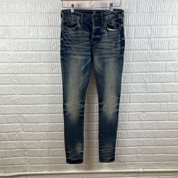 PRPS | Jeans | Prps Cayenne Super Skinny Jeans 29 Nwt Paint Splatter Blue | Poshmark